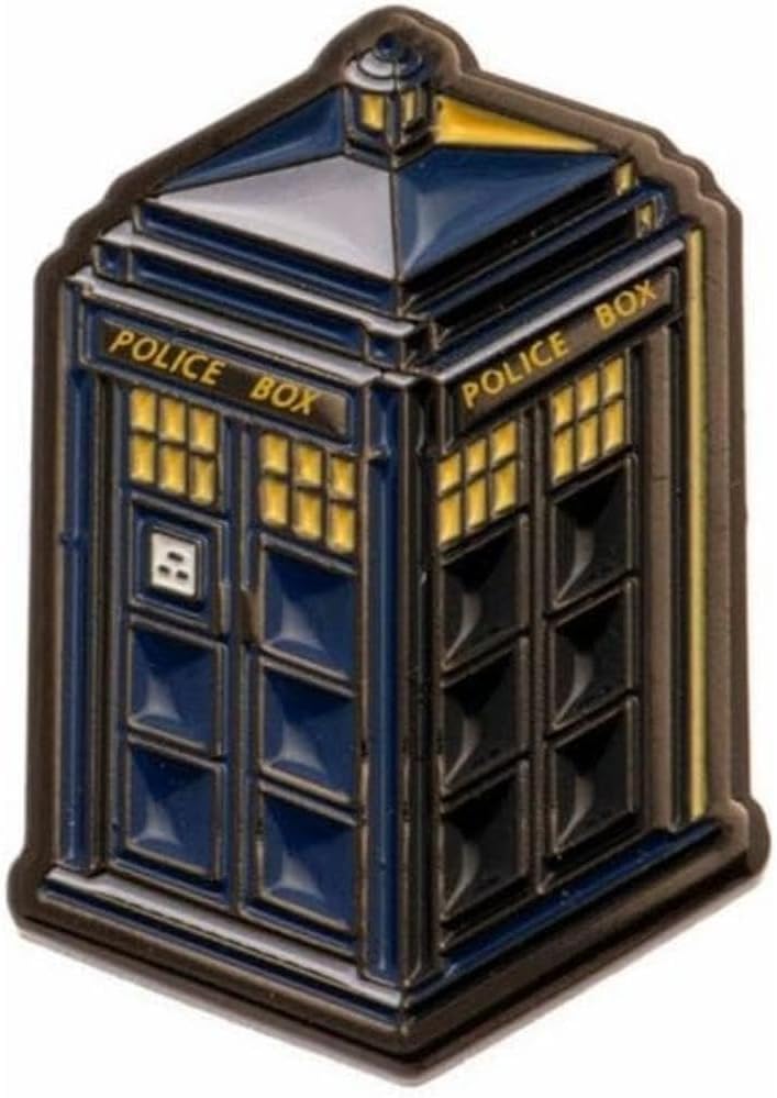 Doctor Who Tardis Dr Who Enamel Pin Badge - threelittlebears.co.uk