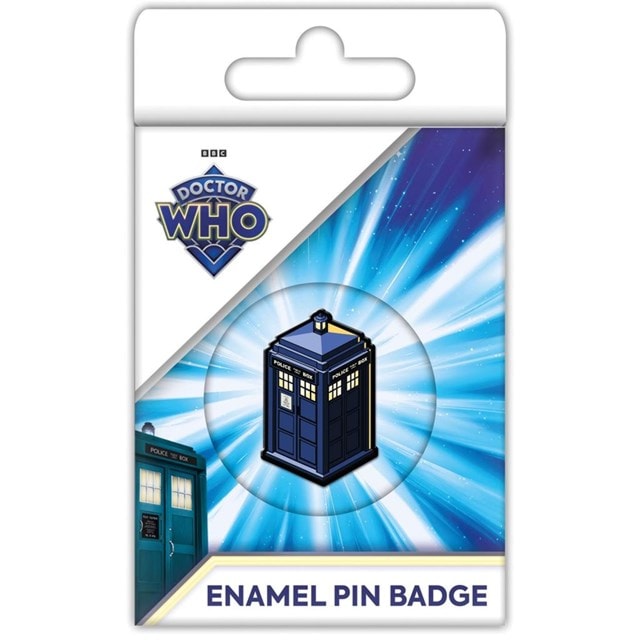 Doctor Who Tardis Dr Who Enamel Pin Badge - threelittlebears.co.uk