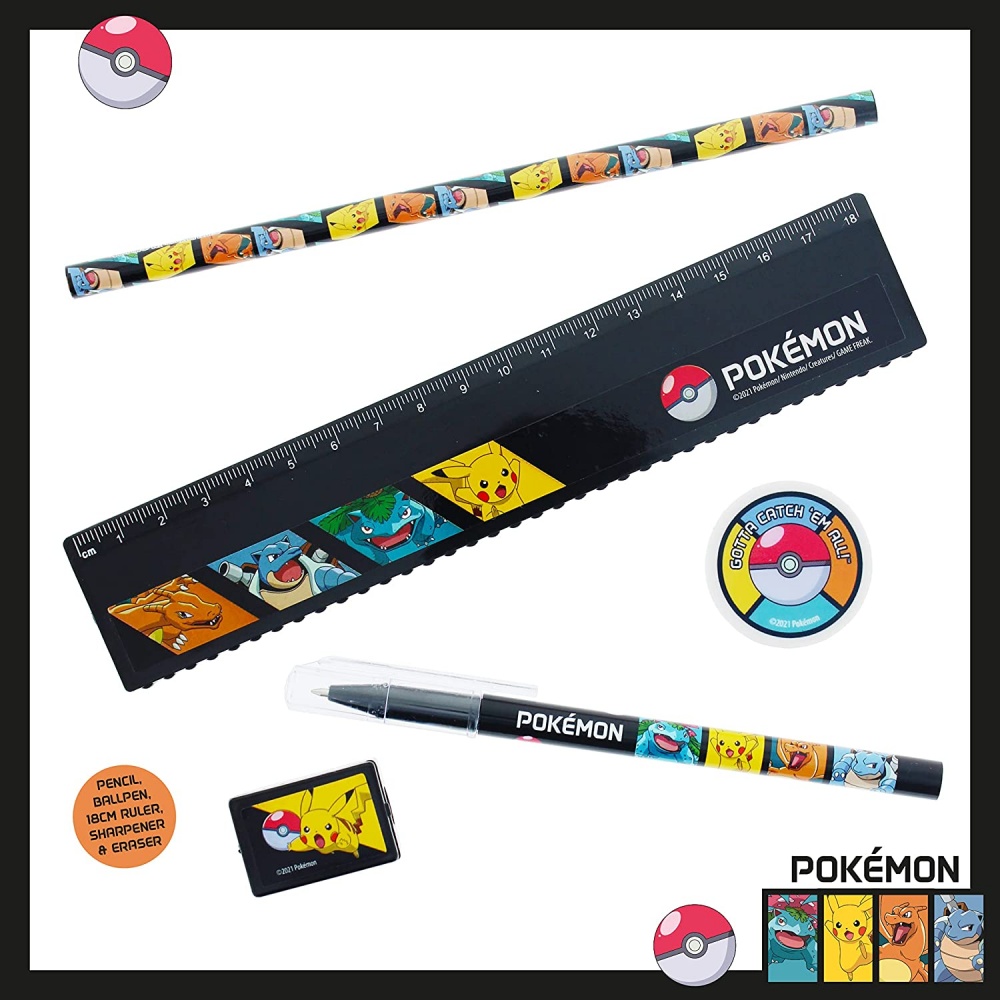 Pokemon Stationery Set - threelittlebears.co.uk