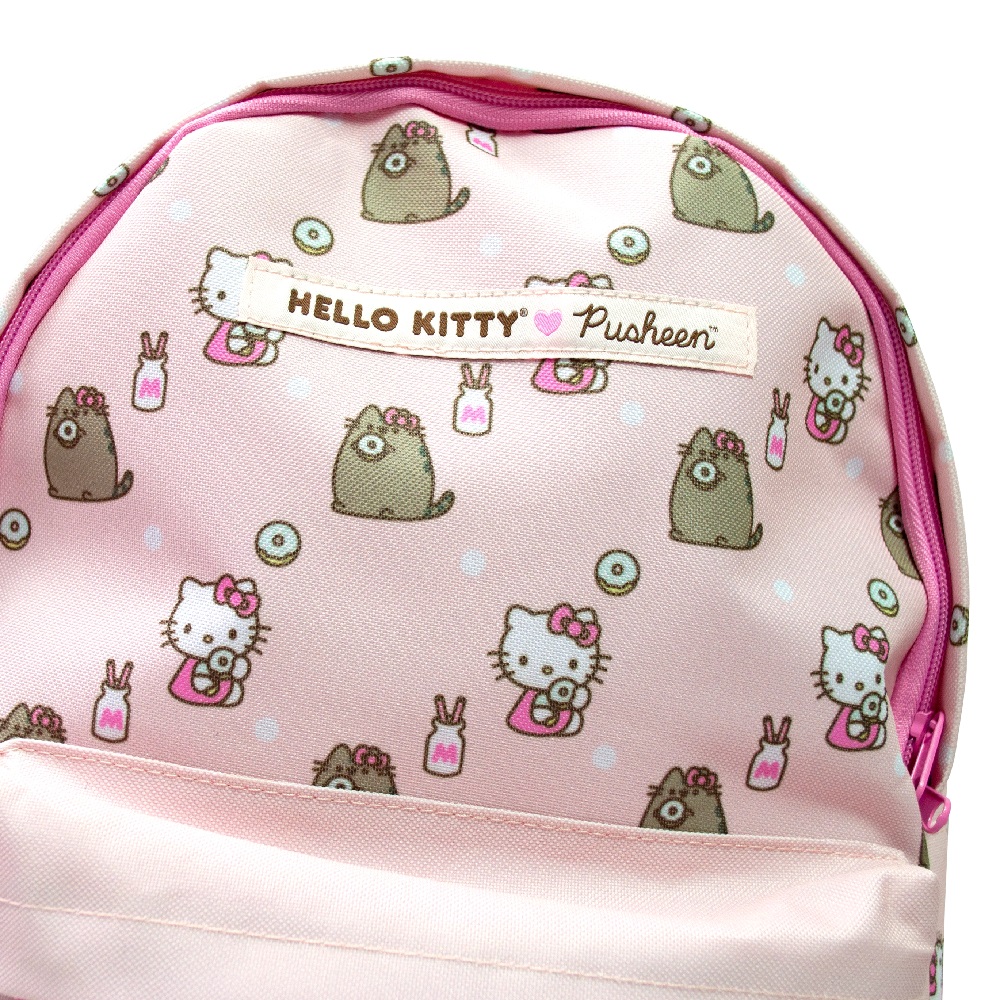 Hello Kitty x Pusheen Pink Backpack - threelittlebears.co.uk