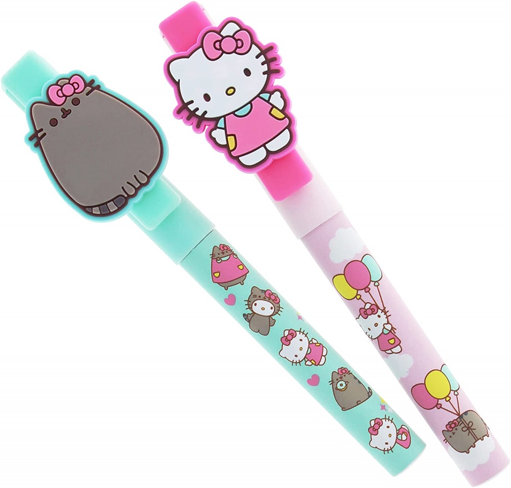 Hello Kitty x Pusheen Pen Set - threelittlebears.co.uk