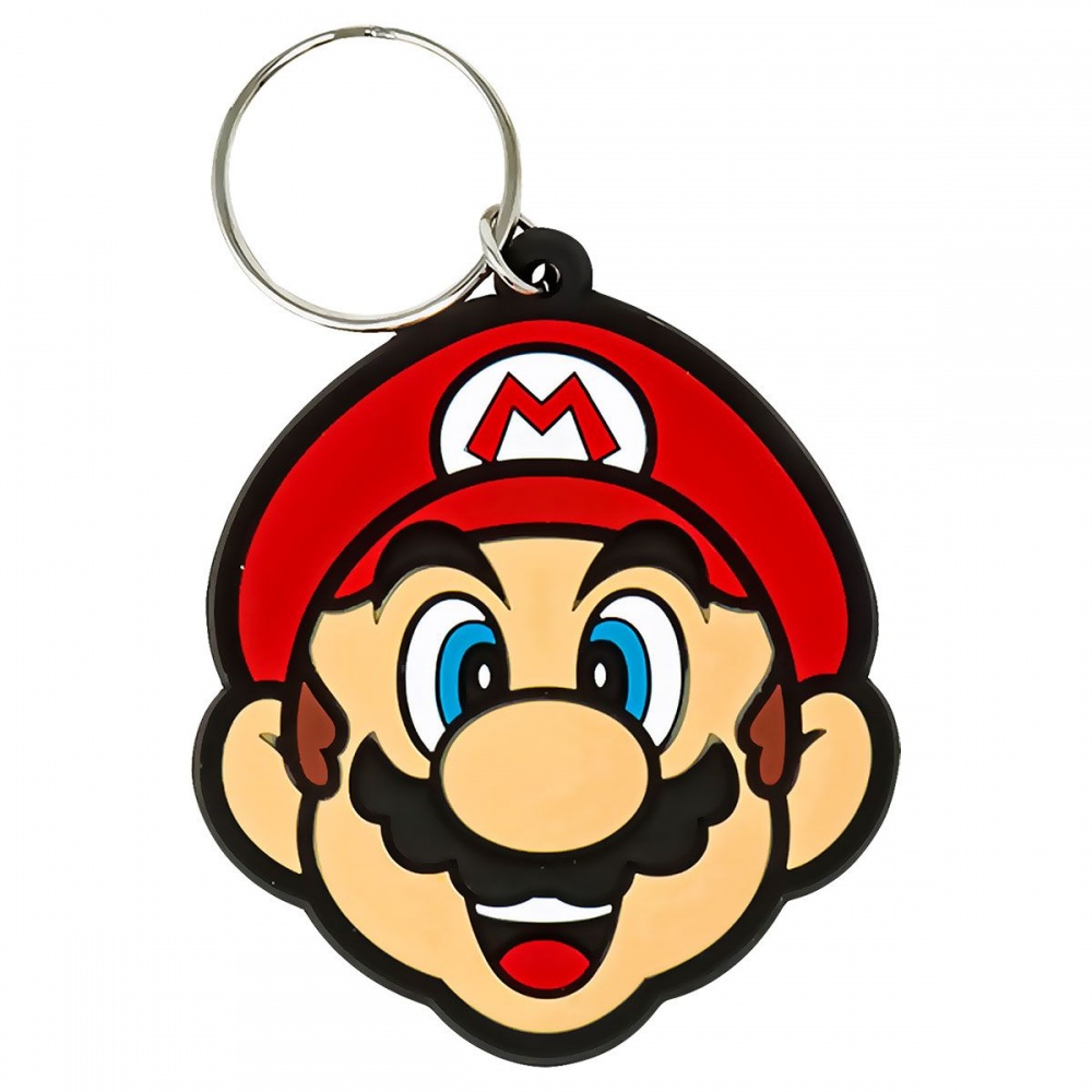 Nintendo Super Mario PVC Keychain - threelittlebears.co.uk