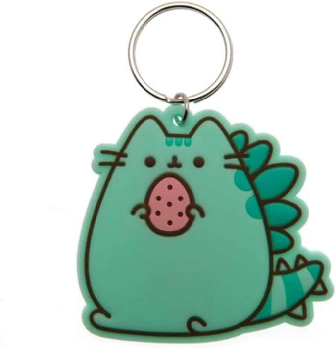 Pusheen the Cat Pusheenosaurus PVC Keyring - threelittlebears.co.uk