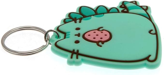Pusheen the Cat Pusheenosaurus PVC Keyring - threelittlebears.co.uk