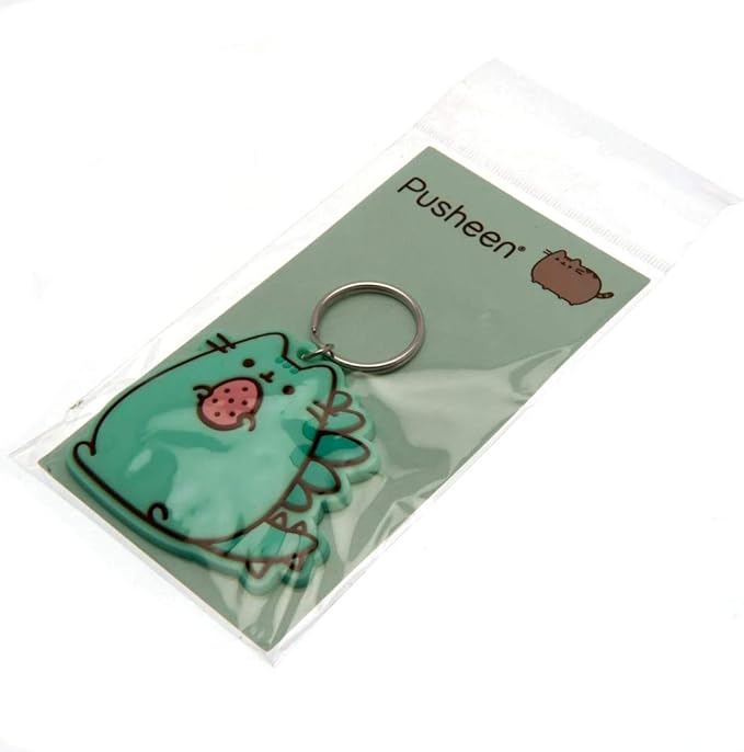 Pusheen the Cat Pusheenosaurus PVC Keyring - threelittlebears.co.uk