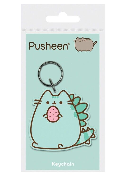 Pusheen the Cat Pusheenosaurus PVC Keyring - threelittlebears.co.uk