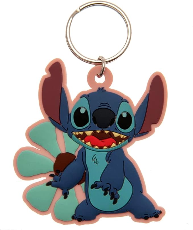 Disney Stitch PVC Keyring - Lilo and Stitch - threelittlebears.co.uk