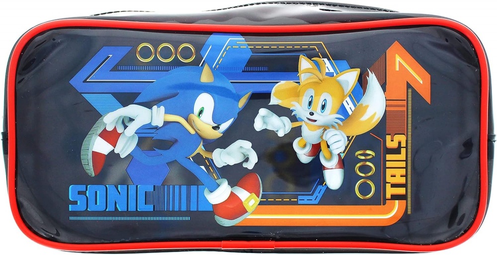 Sonic The Hedgehog Pencil Case - threelittlebears.co.uk