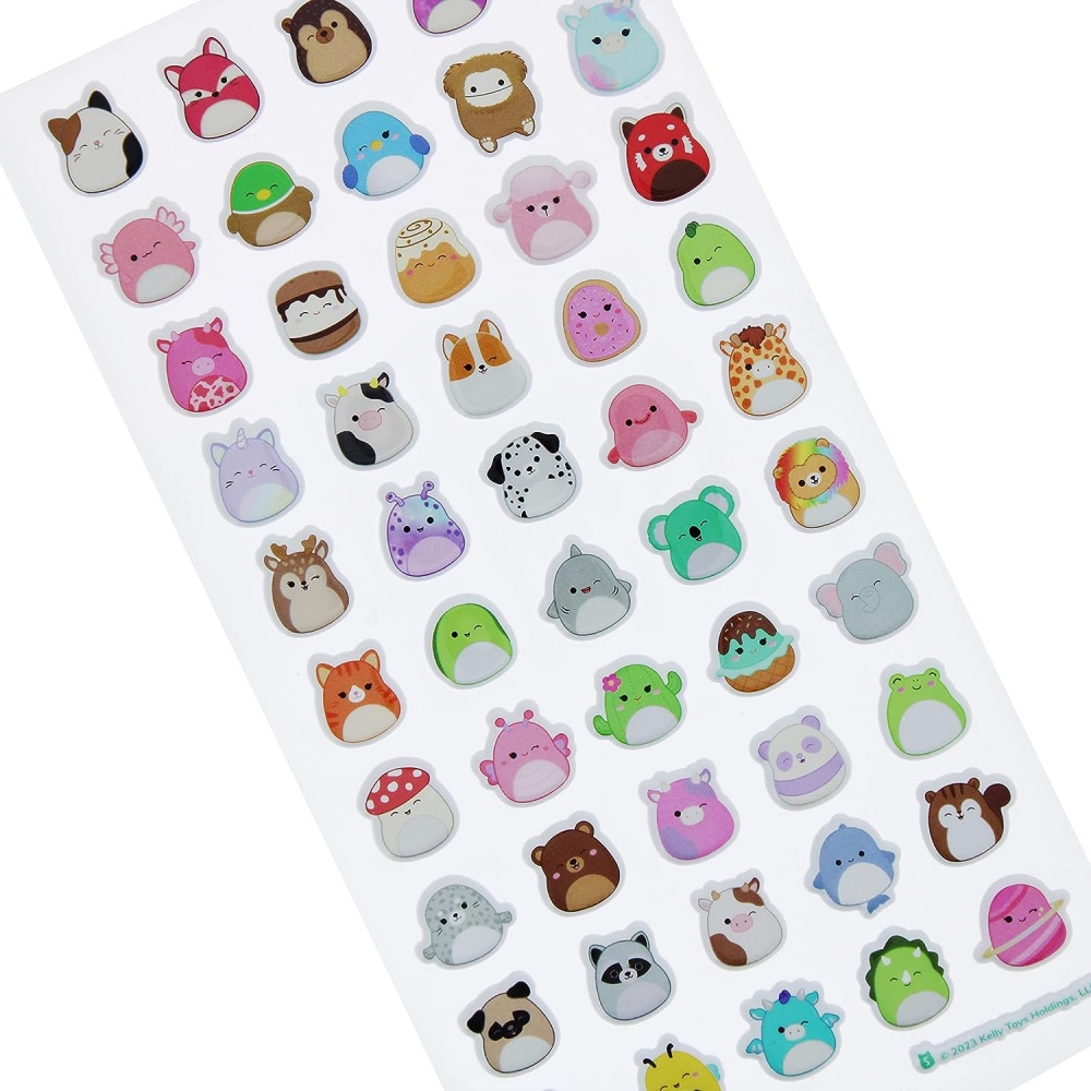 Squishmallows Puffy Stickers 50 Puffy Stickers - threelittlebears.co.uk