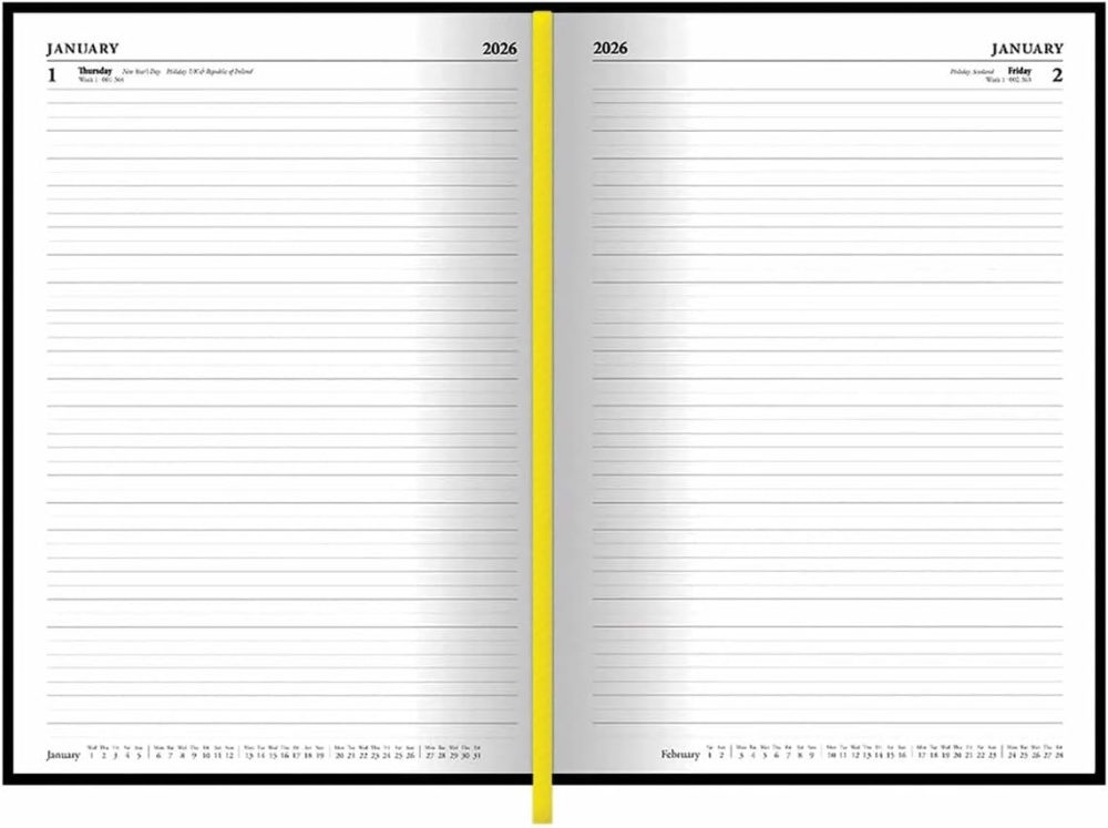 Kuromi Punky Hardcover 2026 Diary A5 Day per page - threelittlebears.co.uk
