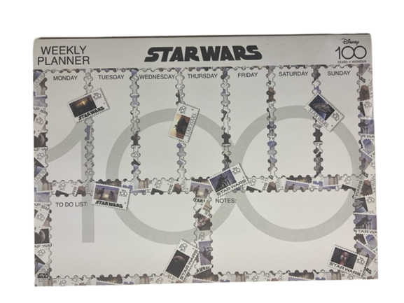 Disney Star Wars A4 Weekly Calendar Planner Desk Organiser Pad ...