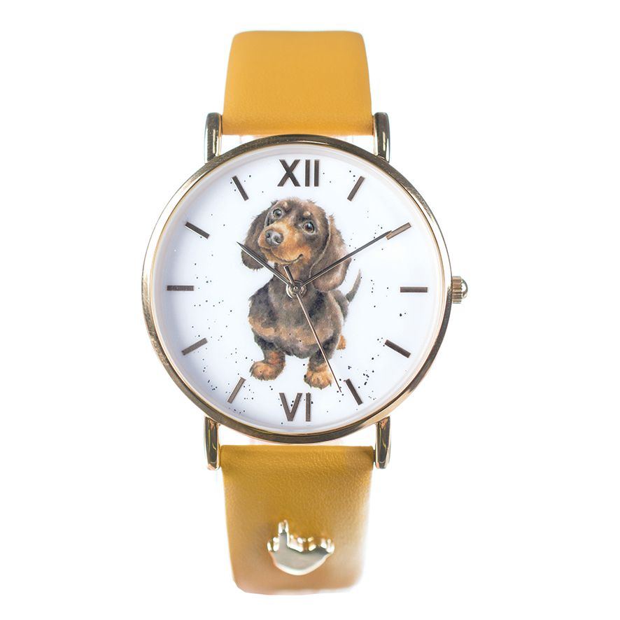 Wrendale Designs Little One Dachshund Dog Vegan Leather Watch ...