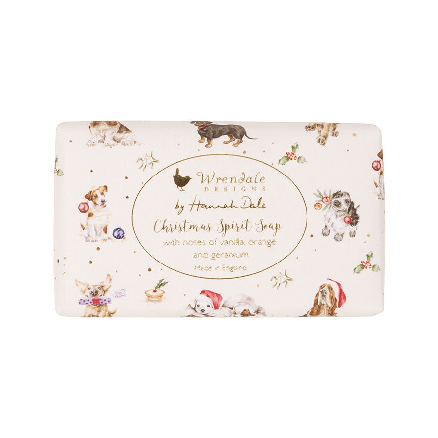 Wrendale Designs Dogs Christmas Spirit Soap - threelittlebears.co.uk