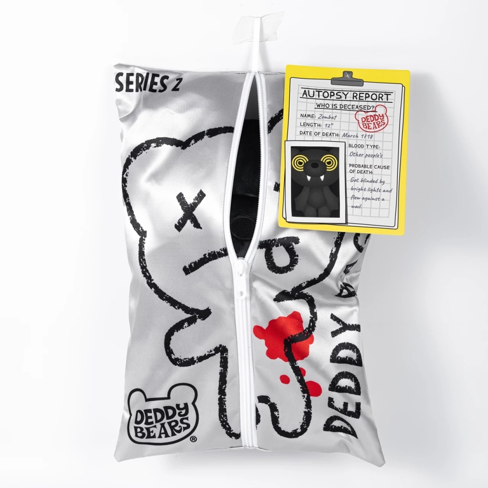 Zombat Body Bag Deddy Bear 12" Plush Series 2 - threelittlebears.co.uk