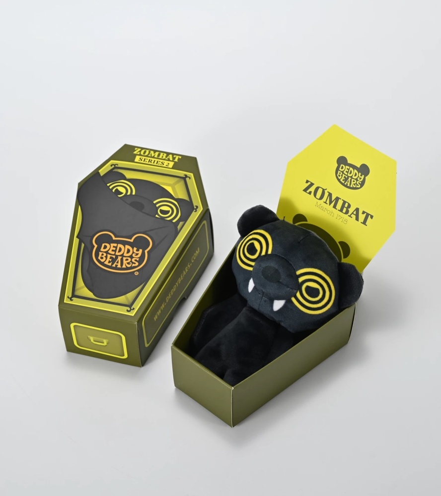 Zombat Coffin Deddy Bear 14cm Plush Series 2 - threelittlebears.co.uk