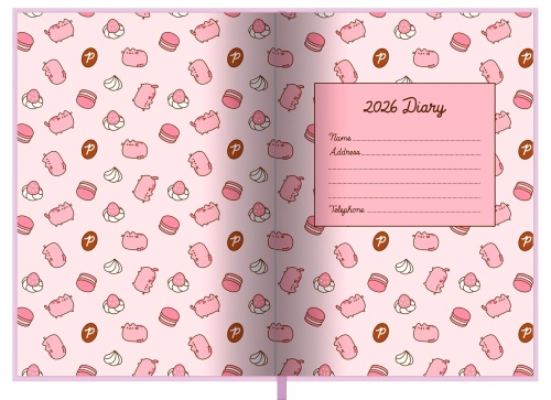 Pusheen Hardcover 2026 Diary A5 Day per page - threelittlebears.co.uk
